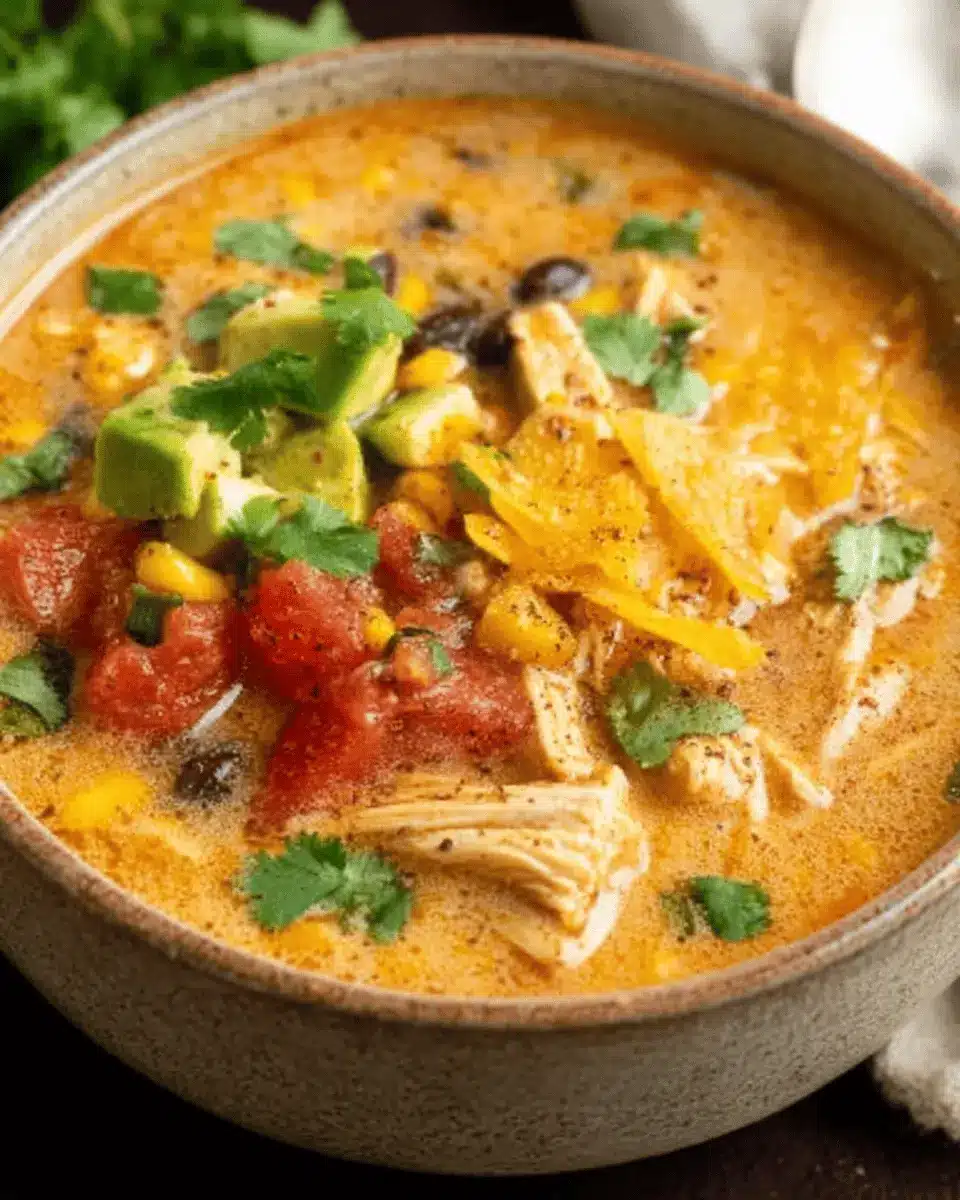 Creamy Chicken Tortilla Soup - Mommy Easy Recipes